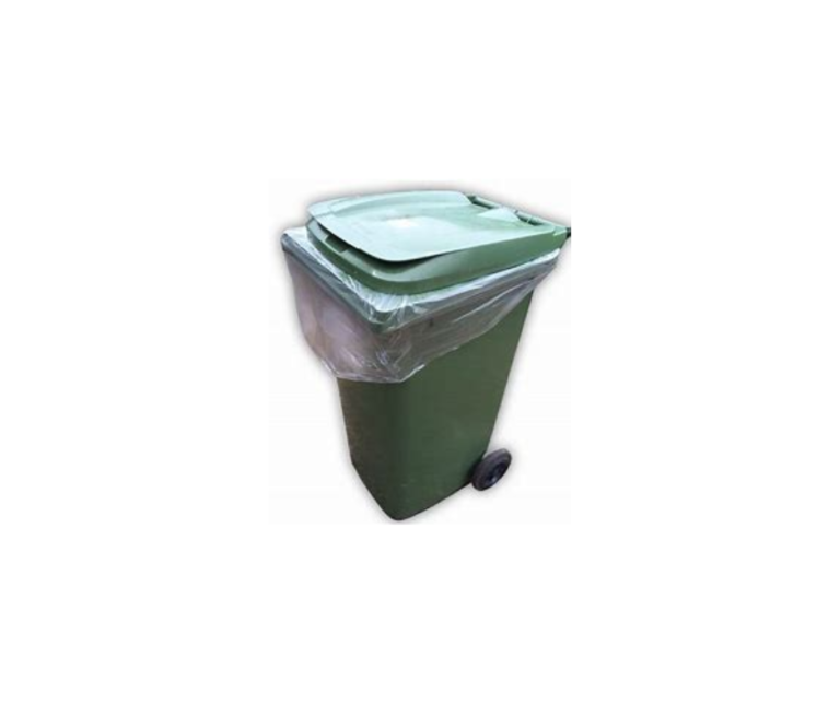 Wheelie / Trolley Bin Liners – 25 mic – 1300mm x 1300mm – Smokey Bale ...